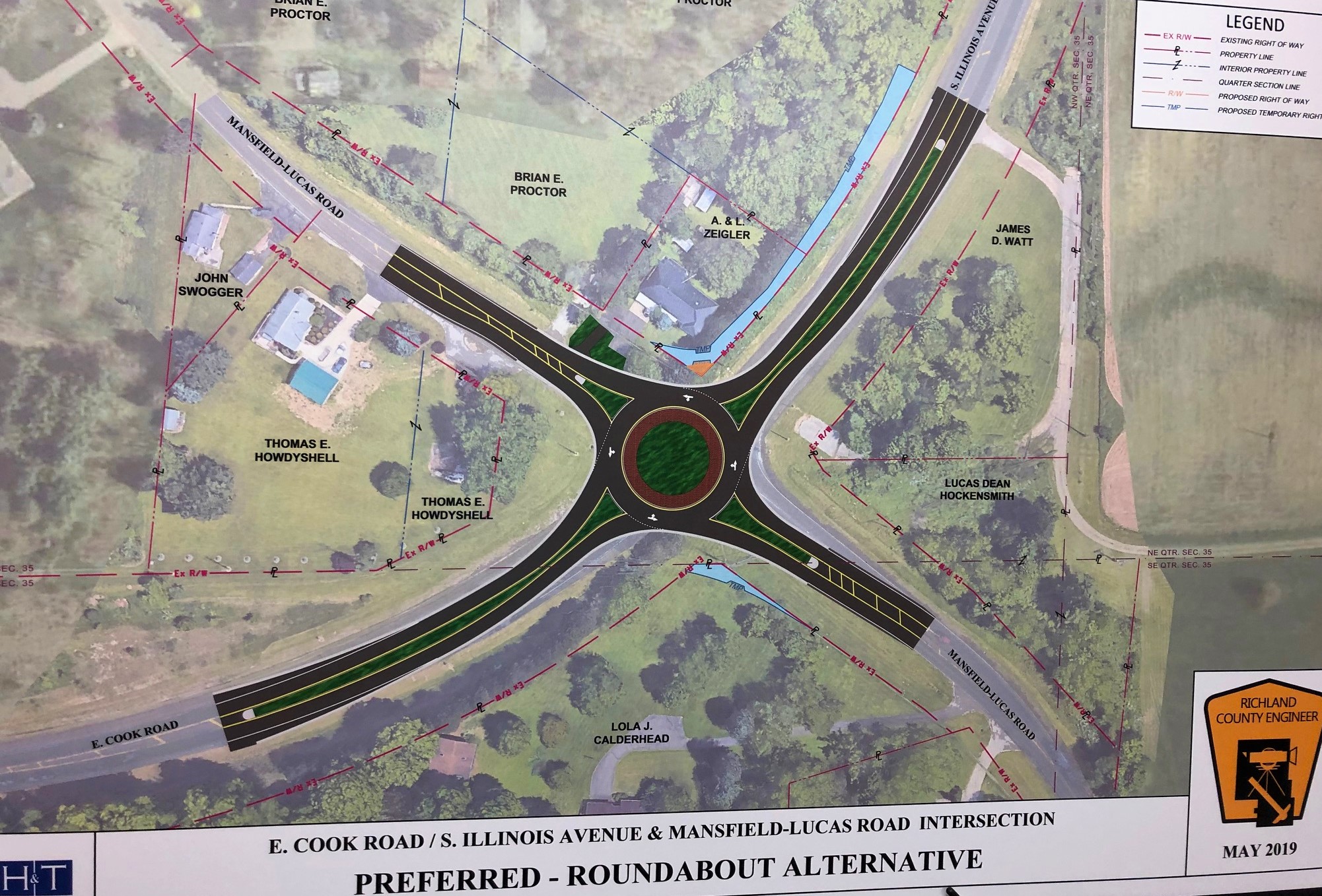 Roundabout planned for Cook Road/Illinois Avenue intersection with ...