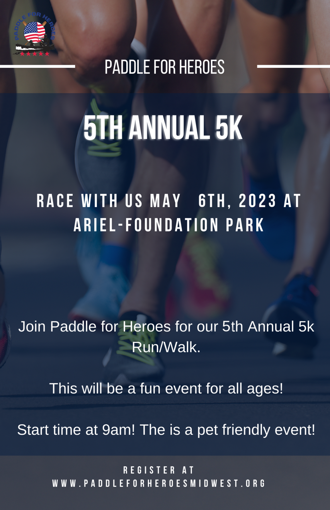 Paddle for Heroes 5th annual 5K set for May 6 at Ariel-Foundation Park